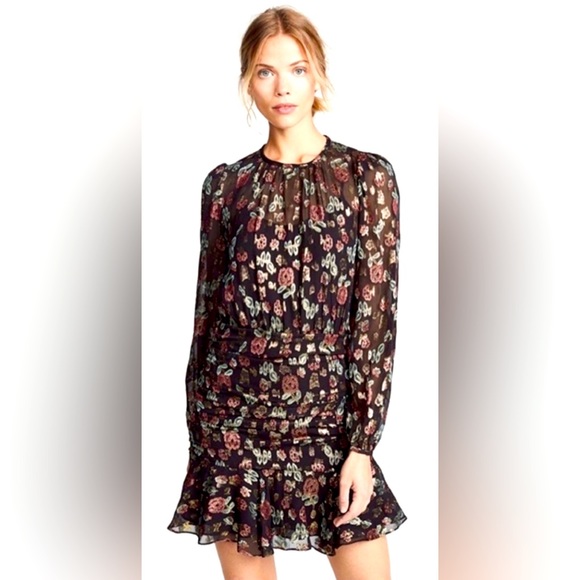Veronica Beard | Dresses | Veronica Beard Silk Robin Mini Dress Sz M8 ...
